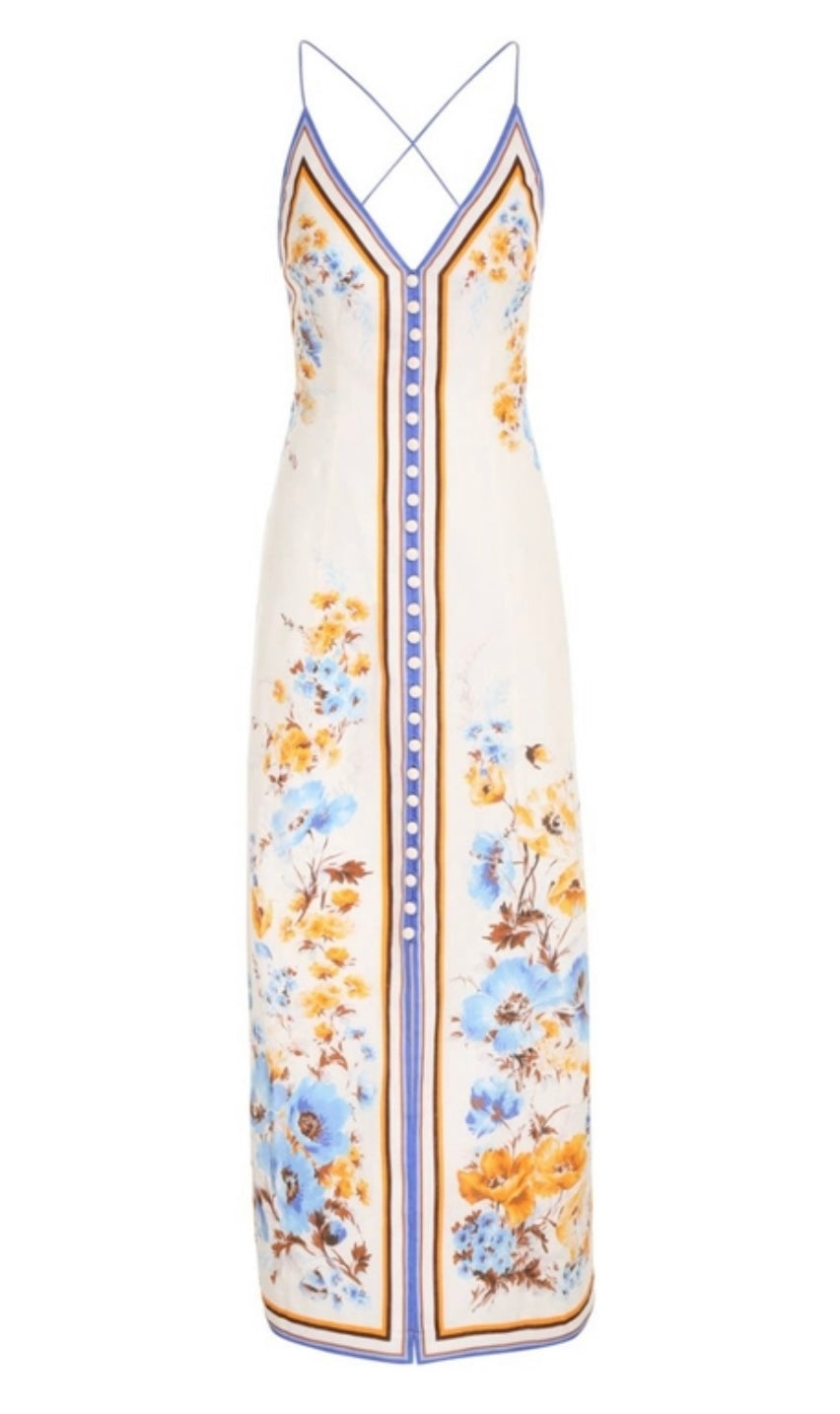 Zimmerman Halcyon Slip Midi Size 2 12 Vogue Style Hire Zimmerman Halcyon Slip Midi Size 2 12 Vogue Style Hire